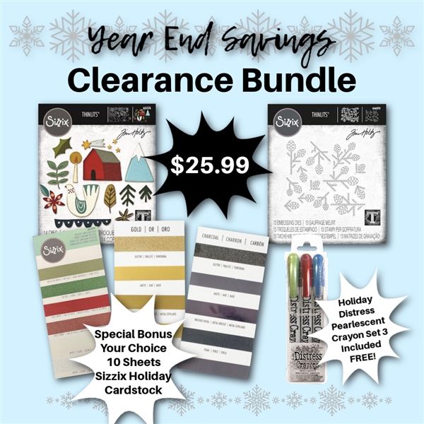 Clearance Bundle Tim Holtz Sizzix Funky Nordic 665576 Pine Patterns 666070 7569